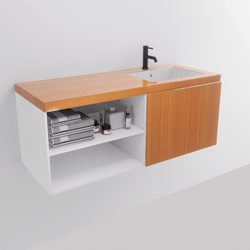 Engineered Bamboo Under Basin Cabinet – CUBO Modular Inc.